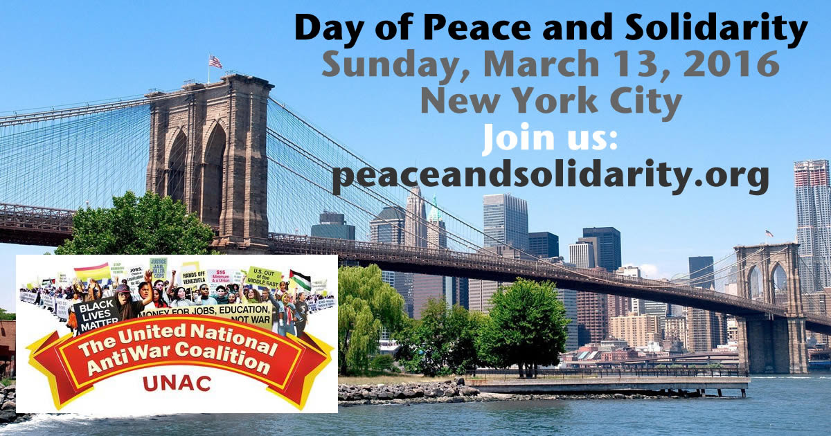 Everybody Turn Out for a Day of Peace and Solidarity in New York