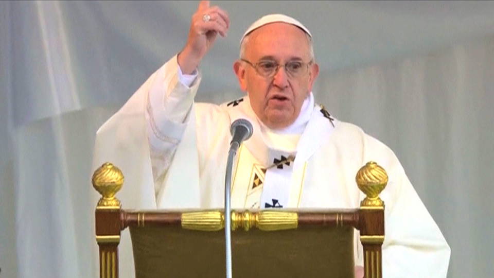 Pope Francis points at weapons industry behind Brussels attack