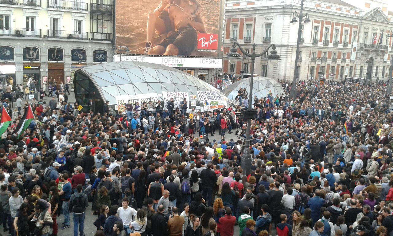 Quinto aniversario del 15M en imágenes