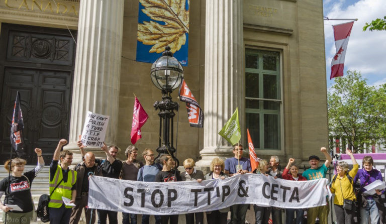 Day of Actions against CETA in London