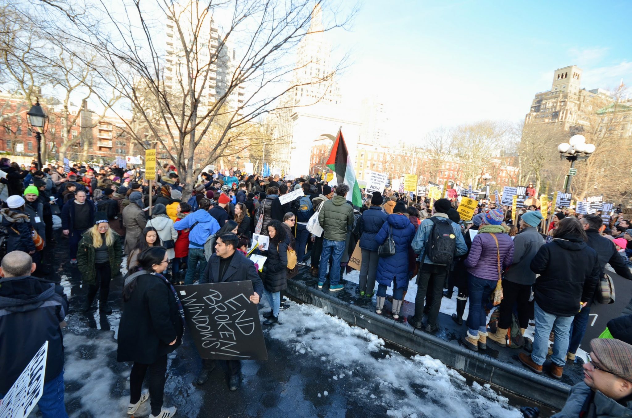 Immigrant Rally: Here To Stay y No Nos Vamos