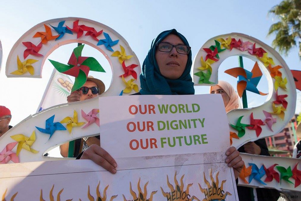 Women for Climate Justice at the People's Climate March on April 29th