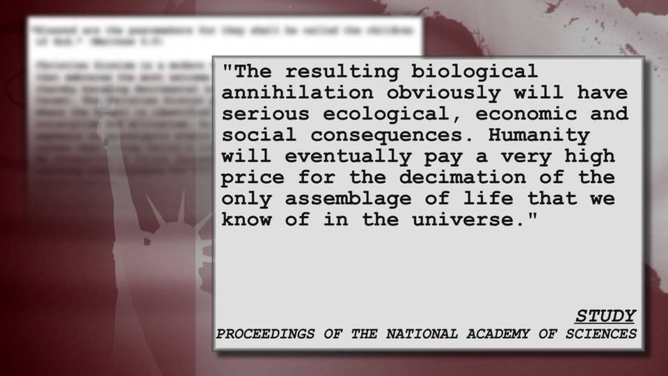 Scientist Warn Earth's Sixth Mass Extinction Has Already Begun