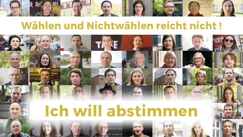 Aufruf zur bundesweiten Petition "Ich will abstimmen"