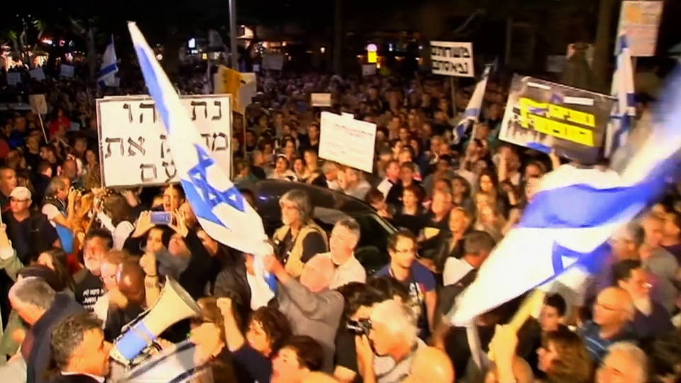 Israel: Tens of Thousands March Against Prime Minister Netanyahu
