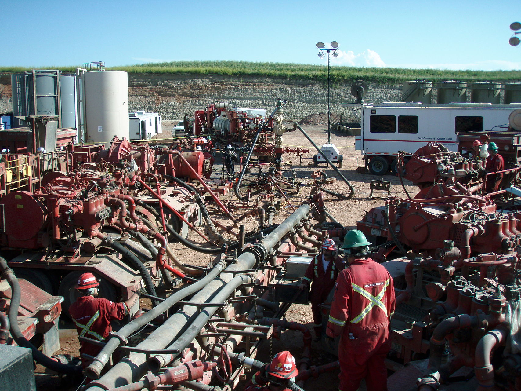 Fracking mechanism to produce radioactive waste