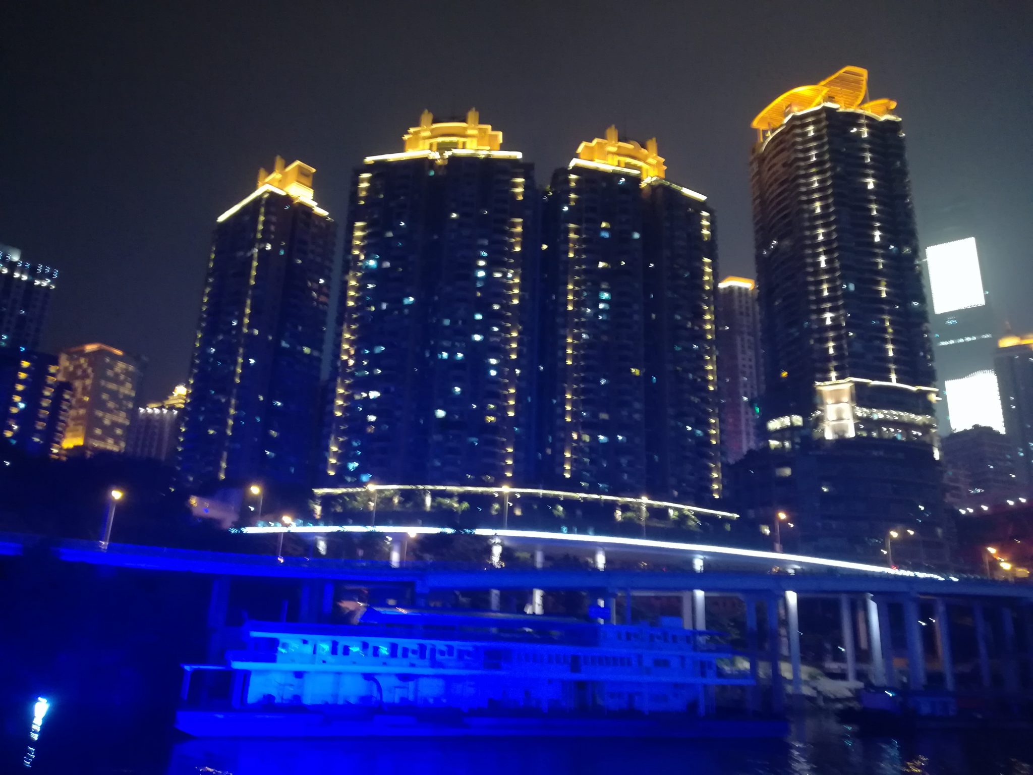 China Experience: Night Cruise on the Yangtze River, Chongqing