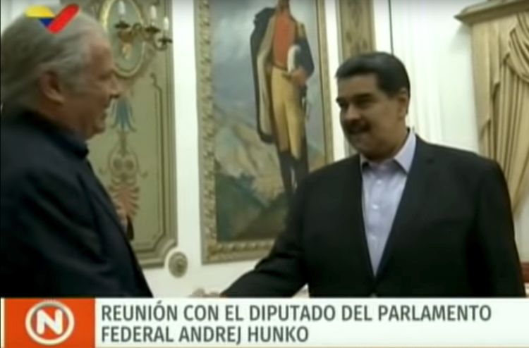 Andrej Hunko MdB bekennt sich in Caracas zur Solidarität mit Venezuela