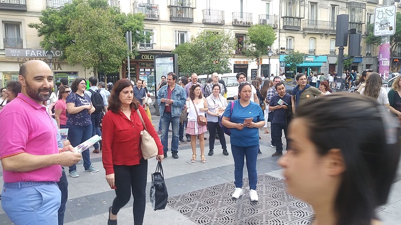 Humanist Party campaign event in Madrid: "We need to build a new model ...