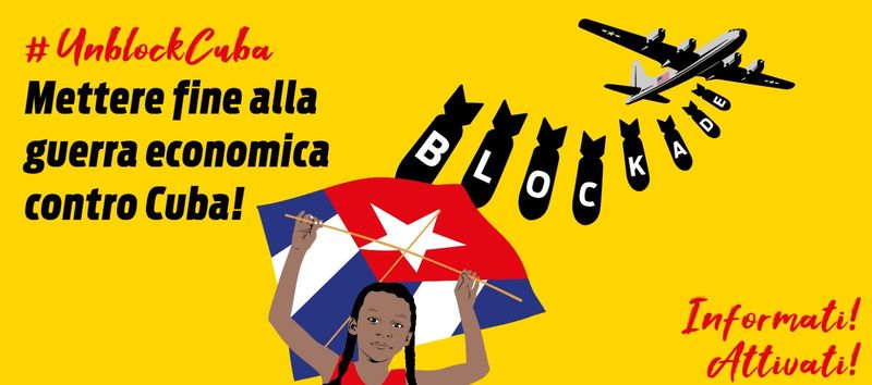 Appello contro il blocco a Cuba