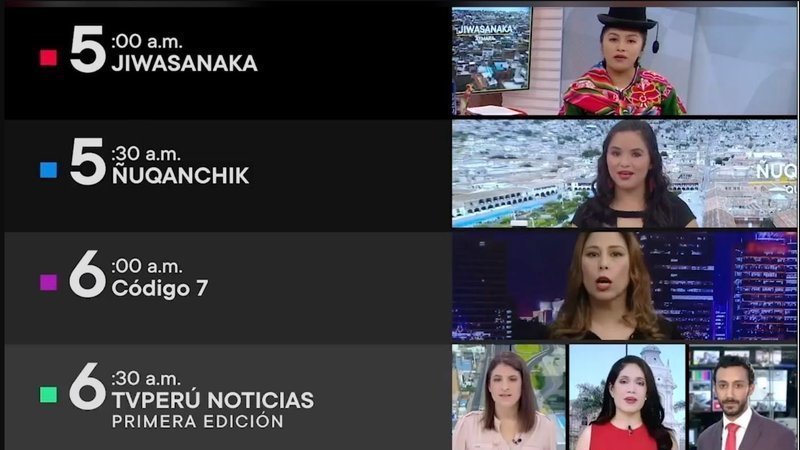 Peru's state TV broadcasts 23 hours in Spanish daily but only 1 hour in ...