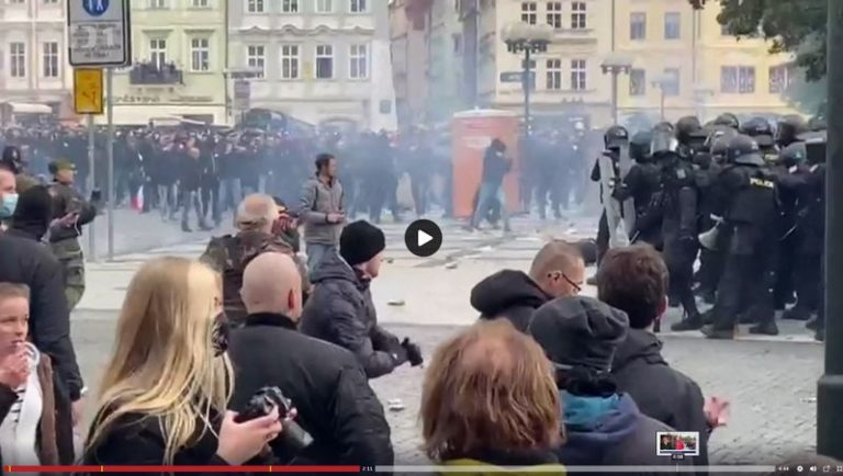 A demonstration in Prague