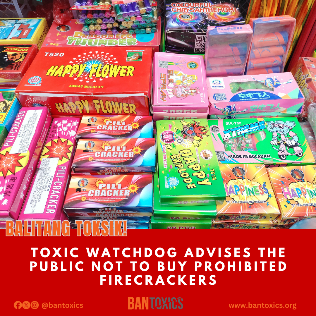 Toxic Watchdog Raises Alarm Over Early Sale of Prohibited Firecrackers