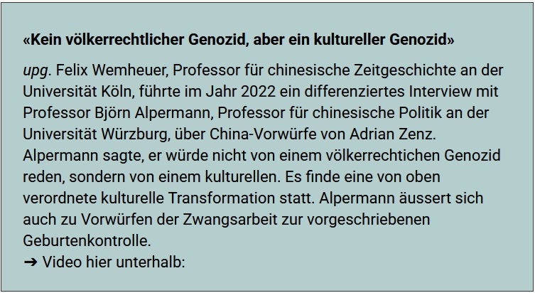 Fadenscheiniger Vorwurf von Kinderarbeit in China